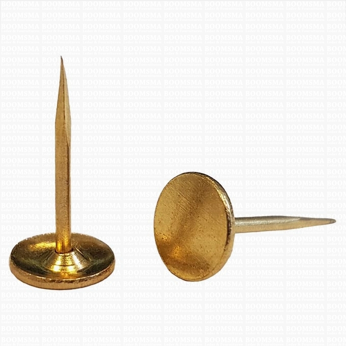 Buy your Button nails (no pliers available) per 100 pieces (gold colour ...