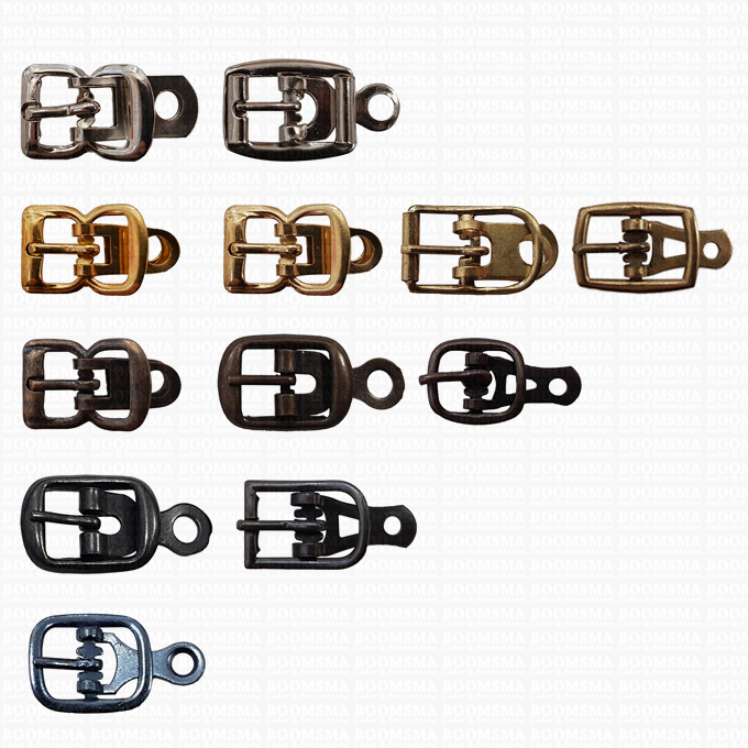 Buy your Centre bar buckle with plate small - 10 mm nearly black 10 mm ...