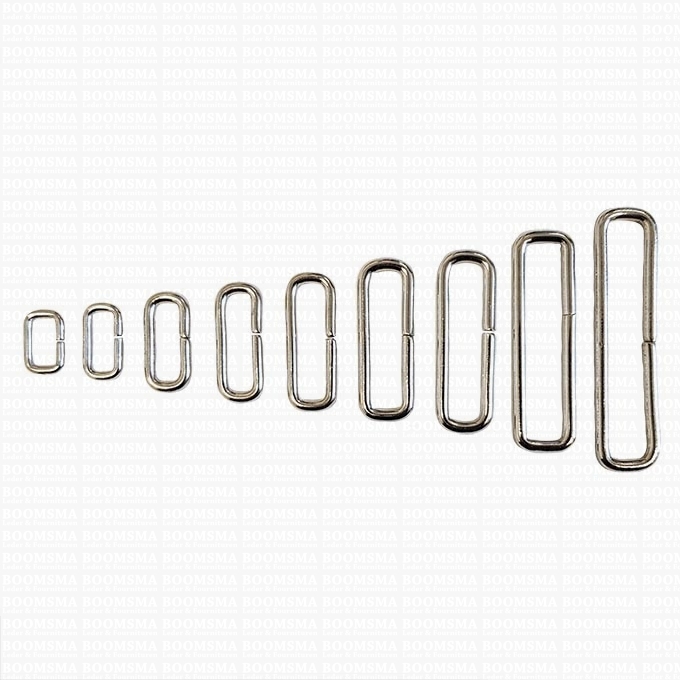 Buy your Rectangle loop silver 12 mm (per 10) online