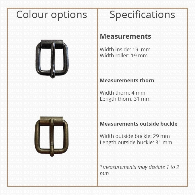 Buy your Roller buckle thick nearly black 19 ~ 20 mm rollerbuckle for ...