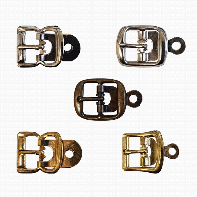 Buy your Centre bar buckle with plate small - 16 mm silver 16 mm online