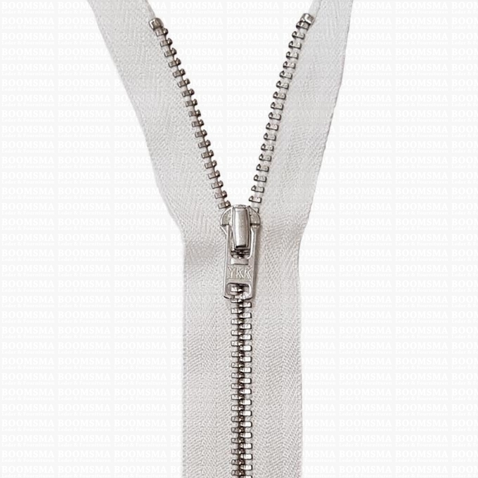 Buy your Zipper all sorts white YKK metal silver 20 cm (thin zipper ...